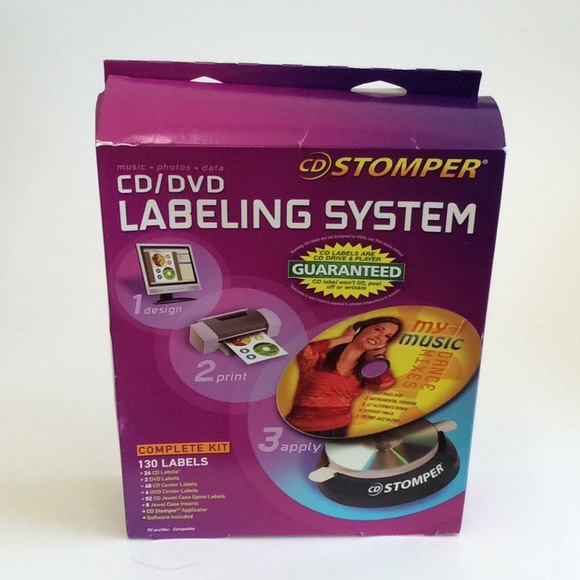 CD Stomper | Office | Cddvd Labeling System A Complete Kit 3 Labels ...